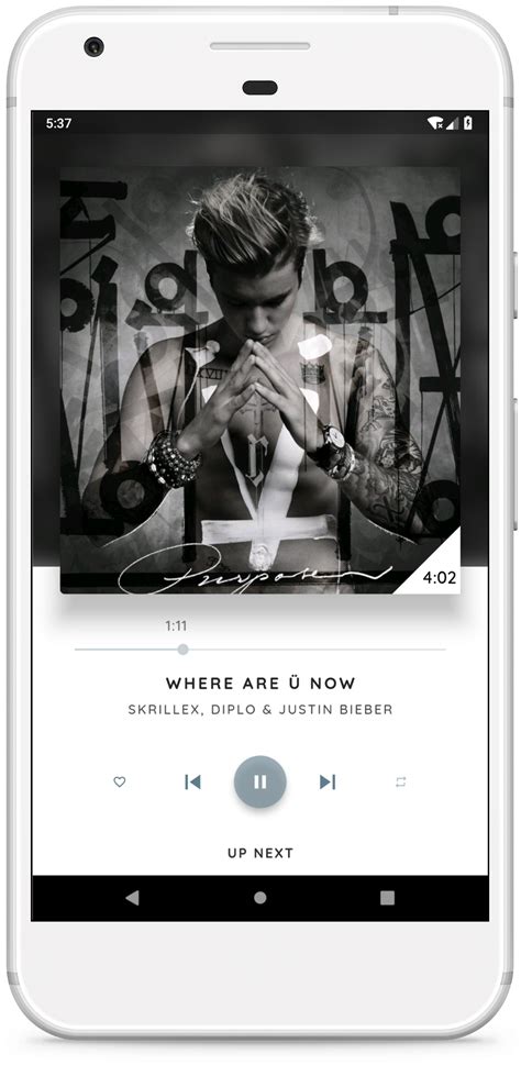 flutter material designed music player fluttercore