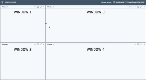 a full featured react tiling window manager