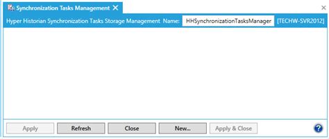 synchronization tasks management