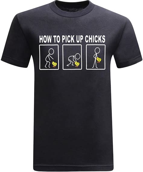 Tees Geek T Shirts Funny How To Pick Up Chicks Mens T Shirt Shirt