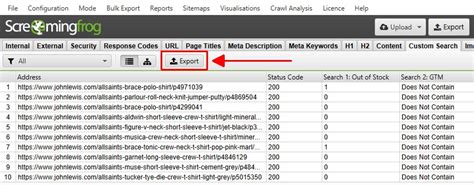 how to search for words across a website with custom search screaming