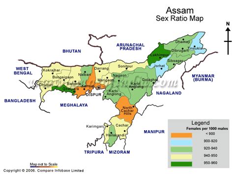 assam sex ratio as per census 2001