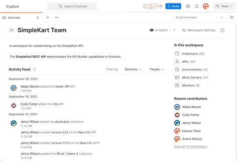 using and managing workspaces postman learning center