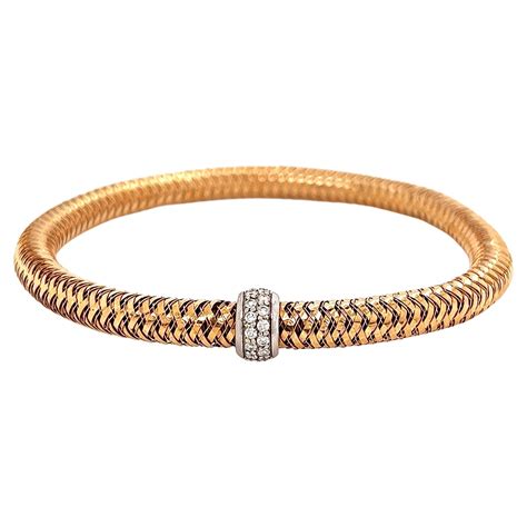 Roberto Coin Primavera Collection Flexible Weaved 18k White Gold Coil