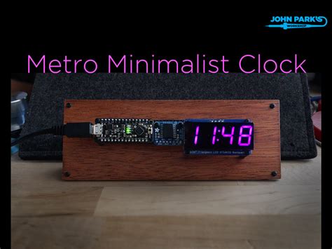 overview metro minimalist clock adafruit learning system