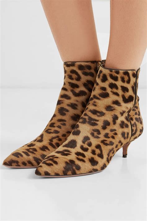 Gigi Hadids Leopard Print Ankle Boots Ps Fashion