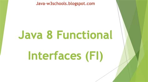 java 8 functional interfaces fi