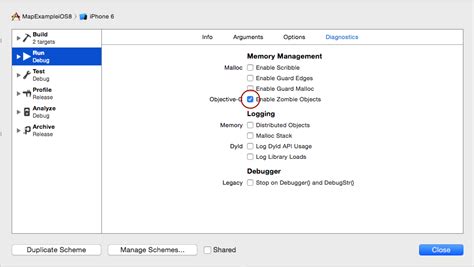ios how to set the exception breakpoint in xcode 6 stack overflow