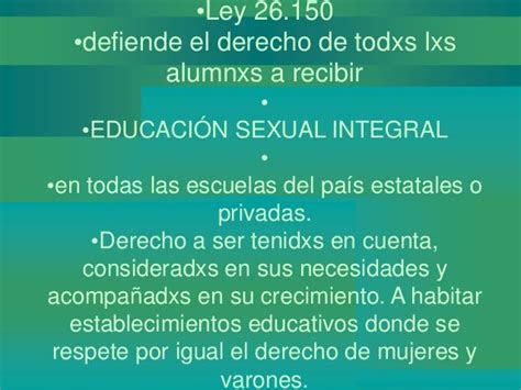 educación sexual integral