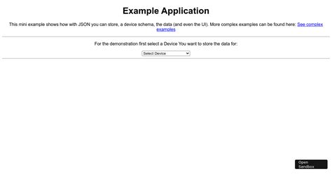 jsonforms react examples codesandbox