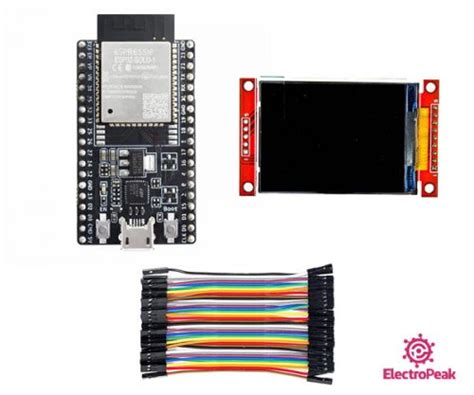 interfacing 2 2 inch ips full color tft display module with esp32