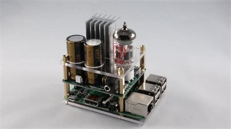 raspberry pi gets its audio tube amp hat on