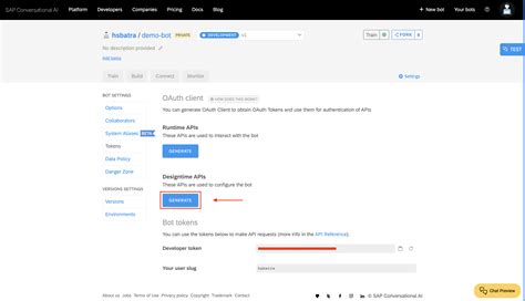 use oauth based authentication for sap conversational ai chatbots sap
