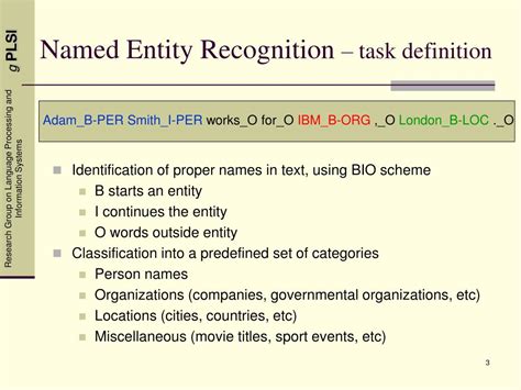 ppt named entity recognition based on three different machine