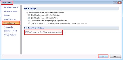 chapter3 how to enable trust access to vba projects