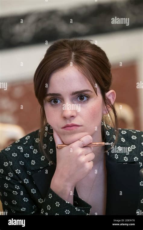 Un Women Goodwill Ambassador Emma Watson Attending The First Meeting Of