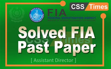 fia solved past papers css times
