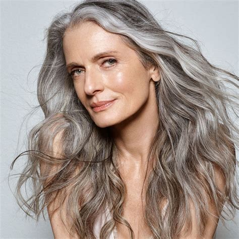 Manon Crespi Long Gray Hair Beautiful Gray Hair Gorgeous Gray Hair