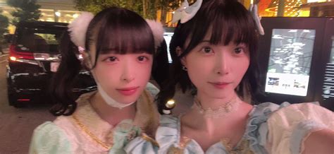 Plumelt【公式】 8 5 夏のワンマンライブ 横浜1000club On Twitter 日南しいな💚深月羽乃💙新宿blaze前で