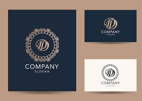 Premium Vector Modern Monogram Initial Letter Dd Logo Design Template