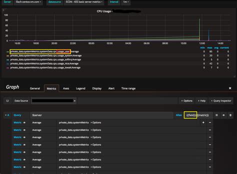 how to set field suffix as alias in grafana with elasticsearch stack