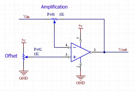 operational amplifier analog voltage level conversion level shift