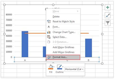 how to add horizontal benchmark target base line in an excel chart 2023