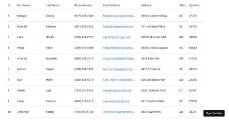 react material table window infinite scroll forked codesandbox