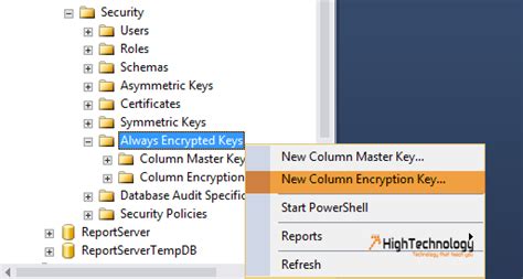 always encrypted sql server 2016 hightechnology