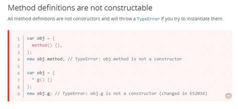 es6 method写法与typeerror is not a constructor expected method shorthand