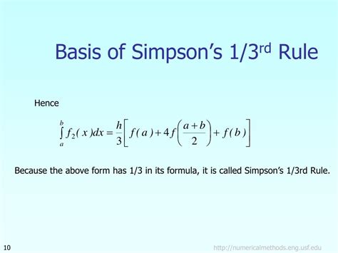 ppt simpson s 1 3 rd rule of integration powerpoint presentation