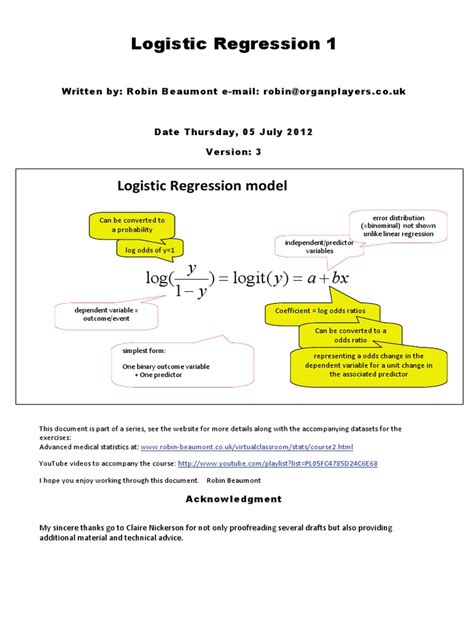logistic regression logistic regression regression