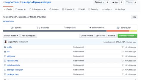 how to deploy a vue app to github pages reactgo