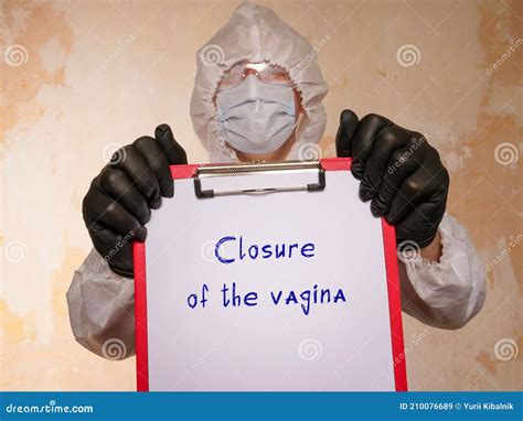 Medical Concept About Closure Of The Vagina Vaginal Obliteration With