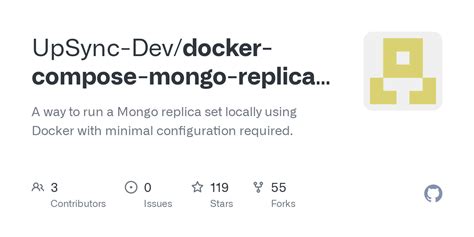 releases · upsync dev docker compose mongo replica set · github
