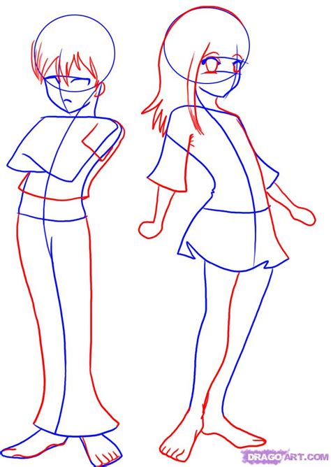 How To Draw Anime Body Female Drawing A Basic Full Body Anime Manga