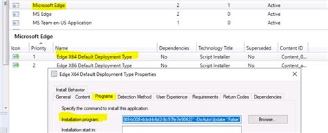 configmgr edge chromium unmatched exit code 1 execution failed sccm