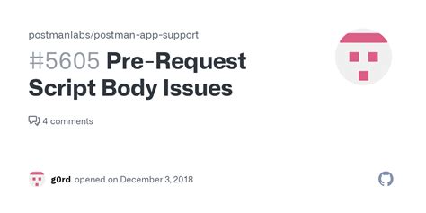 pre request script body issues · issue 5605 · postmanlabs postman app