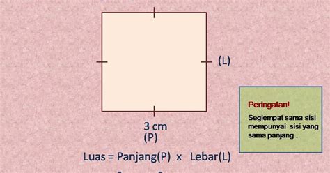 Rumus Luas Segi Empat Tepat Cara Menghitung Rumus Lua