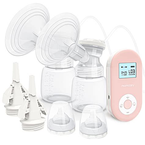 Momcozy Portable Double Electric Breast Pumps 9 Speeds 2 Modes Timer