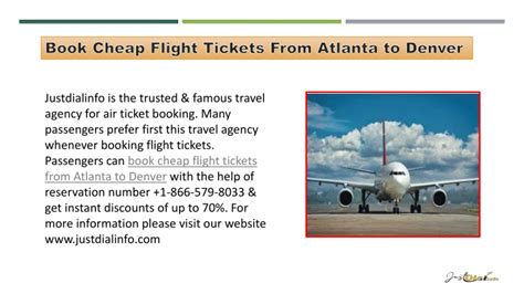 Ppt Book Cheap Flight Tickets From Atlanta To Denver 1 866 579 8033