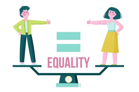 Illustrated Gender Equality Concept Free Vector