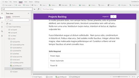 easy power apps scrollable screen using a vertical container