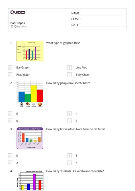 50 Bar Graphs Worksheets For 4th Grade On Quizizz Free And Printable