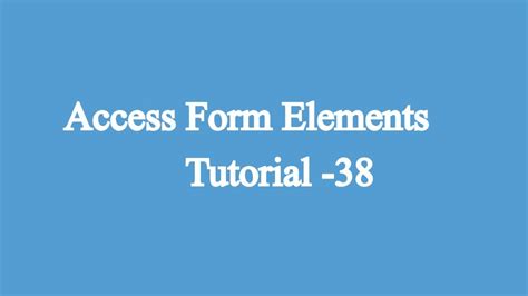 38 accessing form elements javascript beginners tutorial youtube