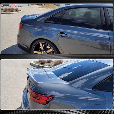 Audi A4 S4 B9 Carbon Fiber Rear Trunk Spoiler Exterior Aero Body Kit