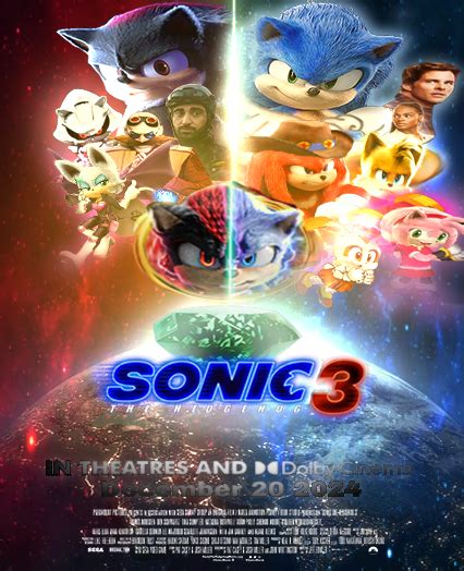 Sonic The Hedgehog Movie 3 Poster By Paulinaolguin On Deviantart
