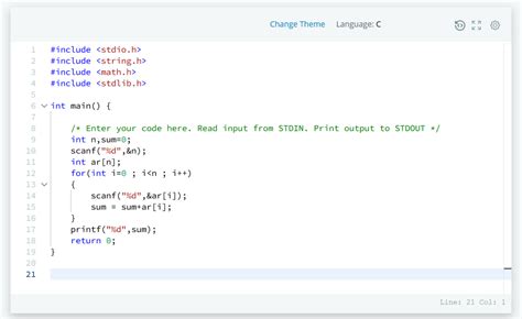 1d arrays in c hackerrank solution codingbroz