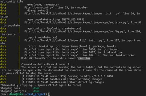python modulenotfounderror no module named ckeditor how do i