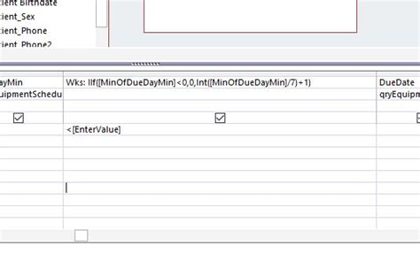 sql access database query enter parameter value not working stack